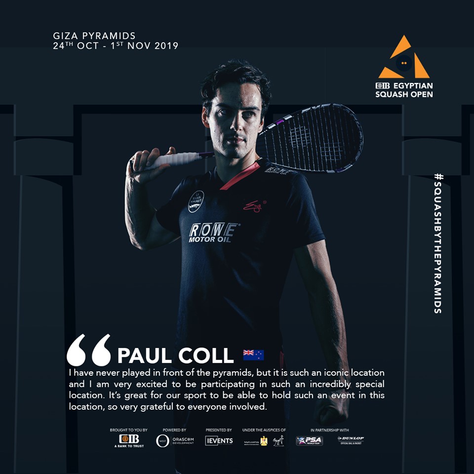 Getting close to the Pyramids – CIB Egyptian Squash Open