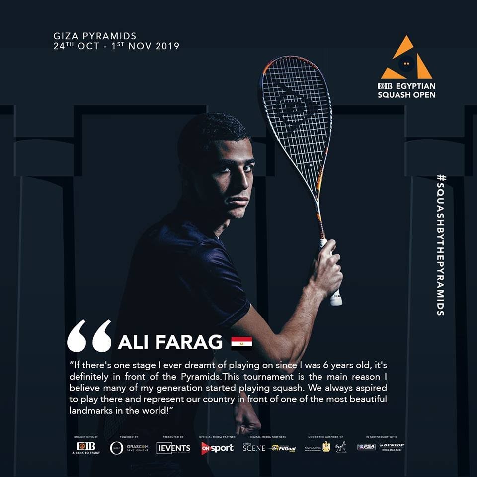 Getting close to the Pyramids – CIB Egyptian Squash Open