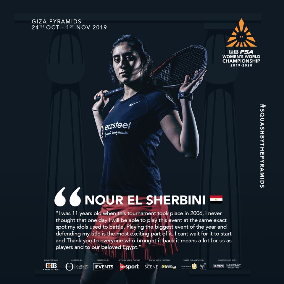 Getting close to the Pyramids – CIB Egyptian Squash Open