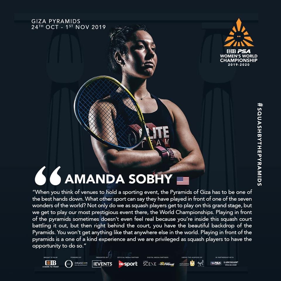 Getting close to the Pyramids – CIB Egyptian Squash Open